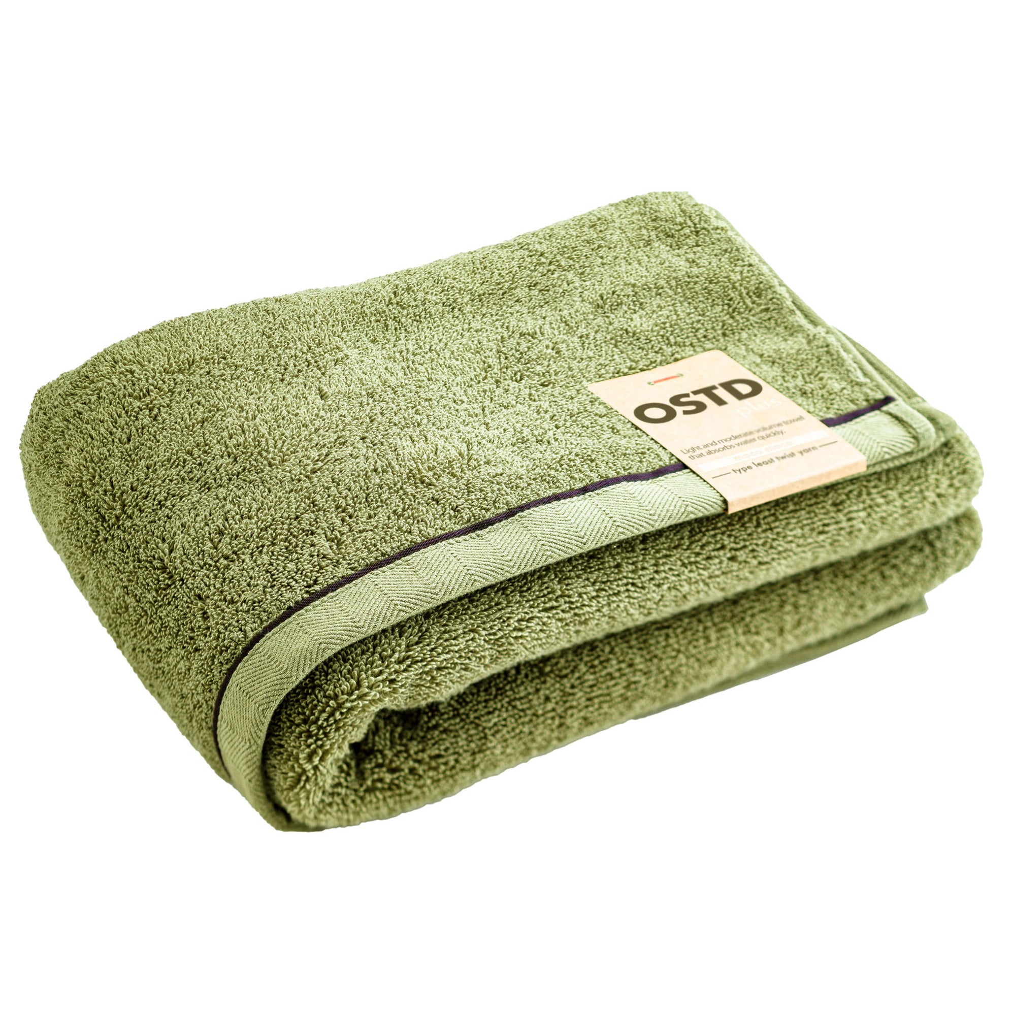 もこもこ厚手 バスタオル1枚〈カーキ〉ホテル仕様吸水 | おしゃれタオル OSTD plus【公式】